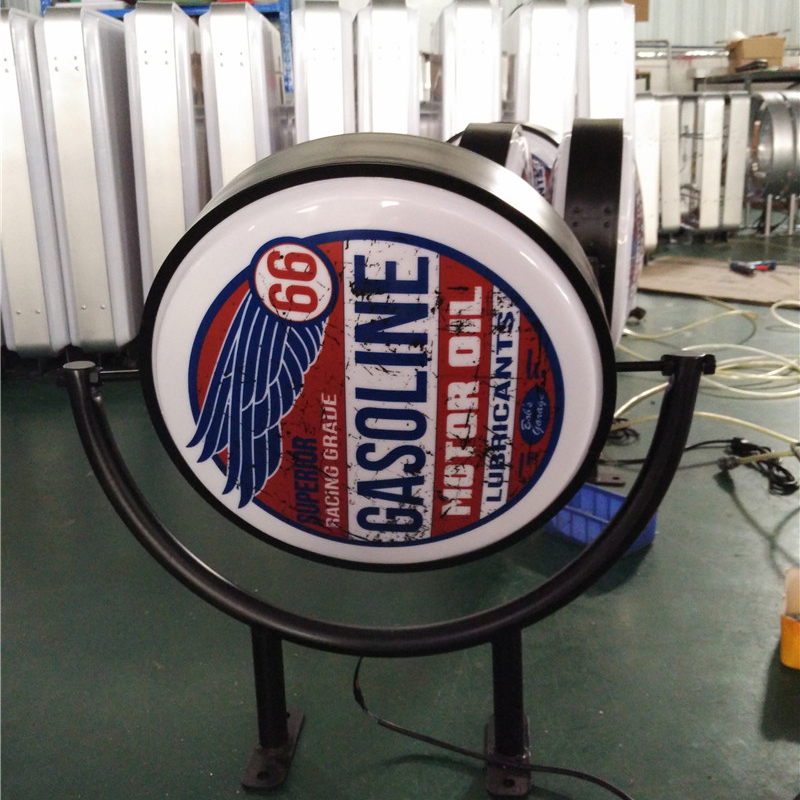 Arcylic silk-screen printing Round Rotation LED light box - Buy Round Rotation LED light box ...