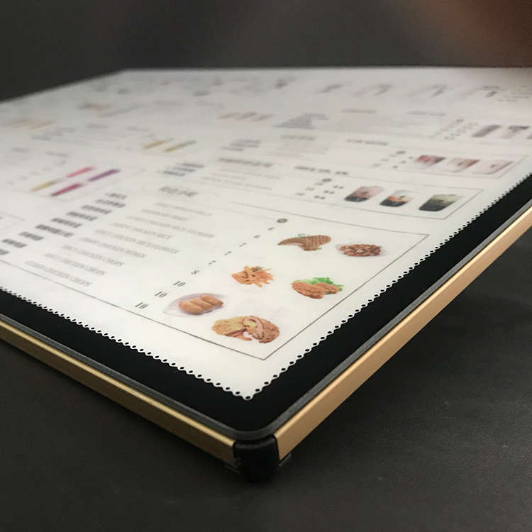 Gold Aluminium Frame Portrait LED Glass Panel lightbox - Buy Portrait ...